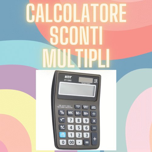 Calcolatore di sconti 💲 ️ Tool Calcolo Importo Sconti Multipli Online