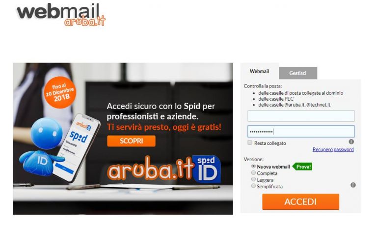 Impostare la risposta automatica sulla mail Aruba